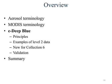 Ppt Modis Atmospheres Webinar Series 3 Collection 6 ‘e Deep Blue