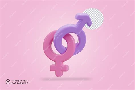 Premium Psd 3d Male And Female Symbol Icon Vector Illustration