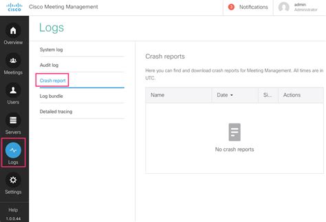 Cmmcisco Meeting Managementのログ取得方法 Cisco Community