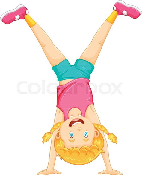 Gymnastics Cartwheel Clipart