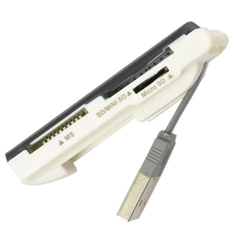 USB Multi Memory Card Reader SD MMC TF M Black