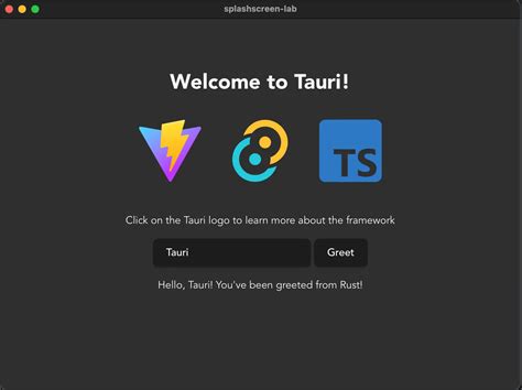 Splashscreen Tauri