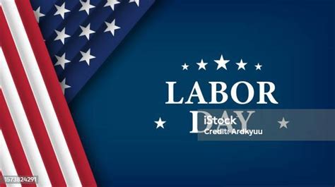 미국 노동절 축하 배경 템플릿입니다 미국 국경일 배너 디자인입니다 벡터 3차원 형태에 대한 스톡 벡터 아트 및 기타 이미지 3차원 형태 9월 개념 Istock