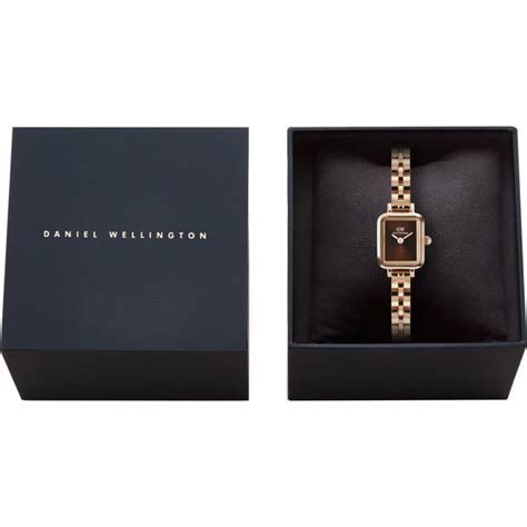 Daniel Wellington Quadro Mini Arch 3 Link Amber Sunray Rose Gold