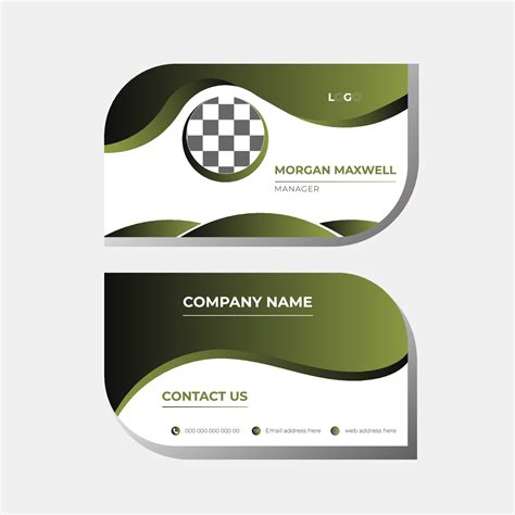 Die Cut Business Card Design For Use Corporate Shapes And Creative