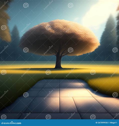 Generative AI Fantasy Tree With Beautiful Shape Stock Photo Image Of Fairy Fantasy