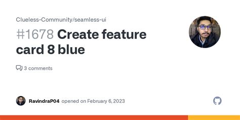 create feature card 8 blue · issue 1678 · clueless community seamless