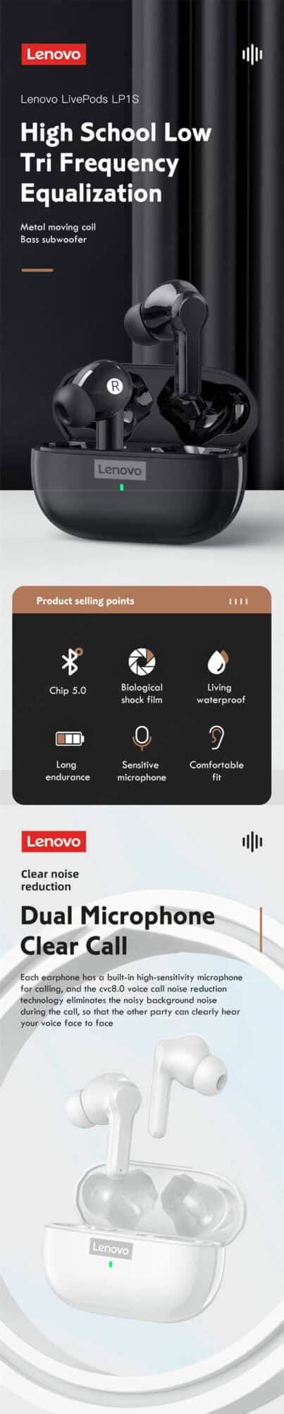 Lenovo Thinkplus Livepods Lp S Earbuds Innovink Solutions