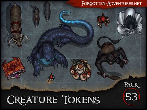 Creature Tokens Pack 53 ForgottenAdventures DriveThruRPG