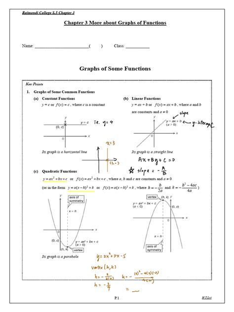 S5 Chapter 3 Note Pdf Trigonometric Functions Logarithm