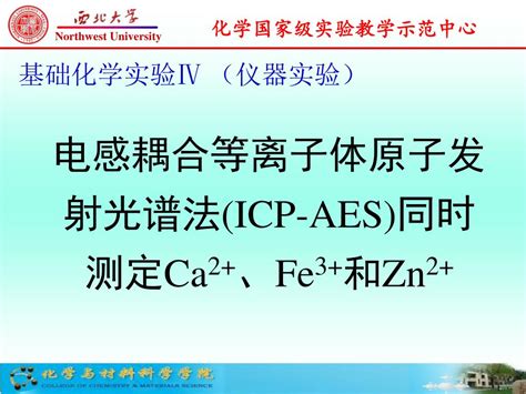 PPT 电感耦合等离子体原子发射光谱法 ICP AES 同时 测定 Ca 2 Fe 3 和 Zn 2 PowerPoint