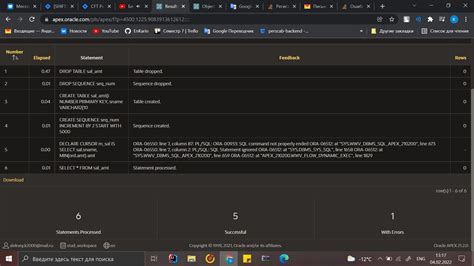 oracle apex Получаю ошибки при использовании курсора в plsql stack overflow на русском