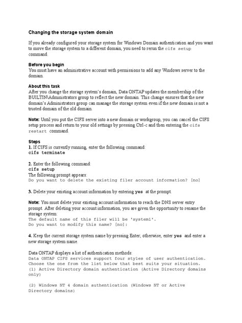 All Netapp Cifs 2 Pdf Active Directory Directory Computing