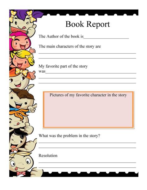 30 Book Report Templates And Reading Worksheets