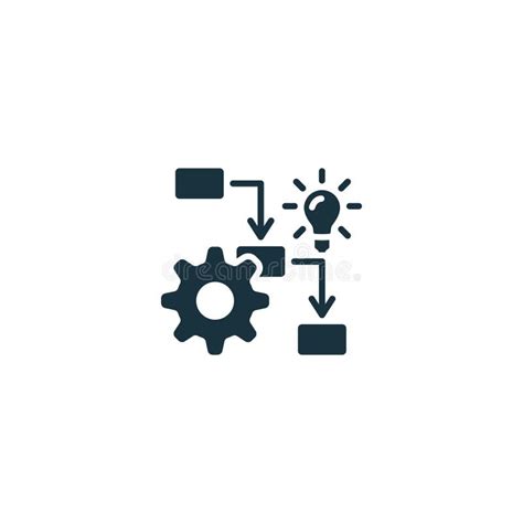 Project Management Icon Monochrome Simple Project Management Icon For