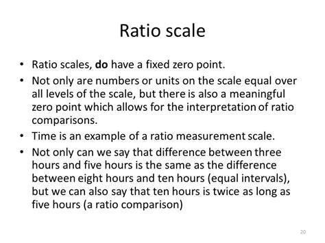 Ratio Scale Examples Ratio Scale Examples