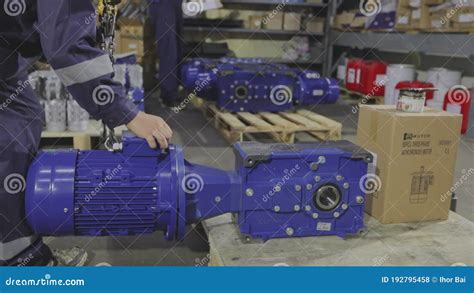 Gearbox Assembly Process Gearboxes Assembly At The Factory Stock