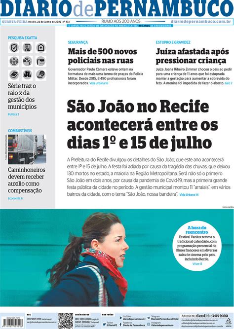 Capa Diario De Pernambuco