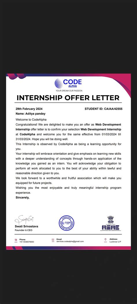 aditya pandey on linkedin codealpha codealphainternship webdevelopment