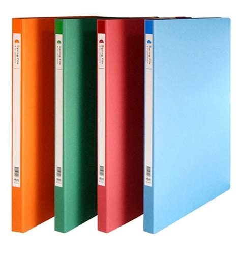 학원 프린트물 정리 스프링 화일 A4 좌철 주황 4개 예쁜파일 티몬