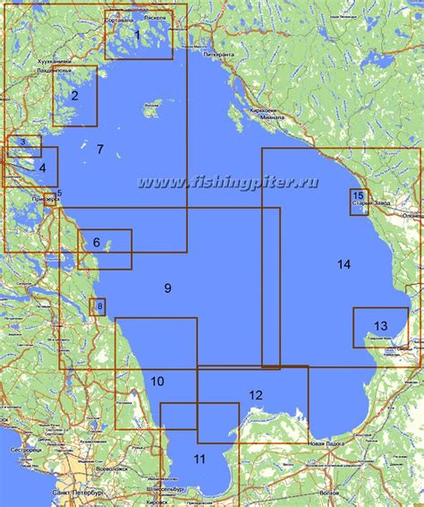 Карта глубин онежского озера подробная