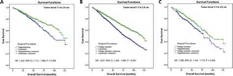 Survival Rates After Lobectomy Segmentectomy And Wedge Resection For Non Small Cell Lung