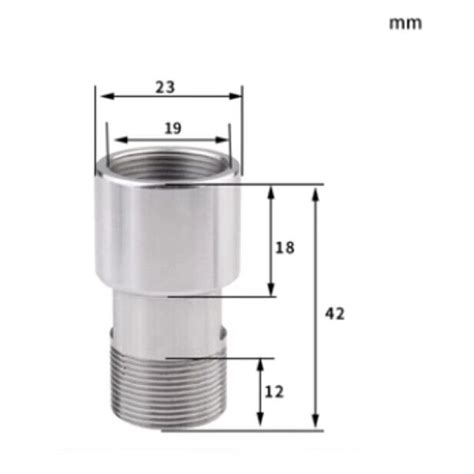 Thread Adapter Er16 Collet Chuck Spindle For Motor Rotor