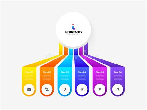 Flowchart Big Template Scheme Diagram Infographic Stock Vector