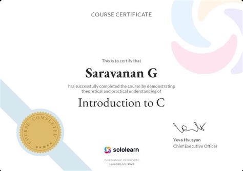 Saravanan G On Linkedin I Completed My Basic Task With Sololearn