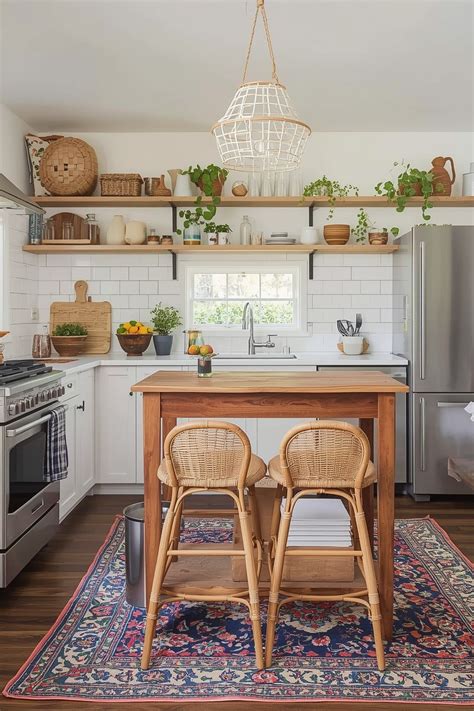 11 Boho Kitchen Island Ideas For A Warm Natural Look