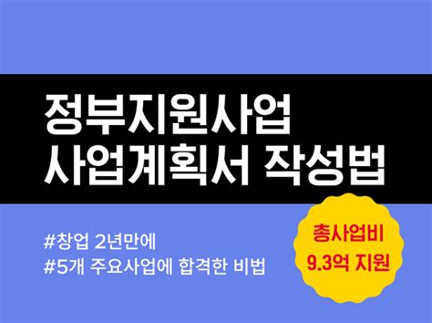 30가지 매뉴얼로 예비창업패키지 사업계획서 작성 Tip 크몽