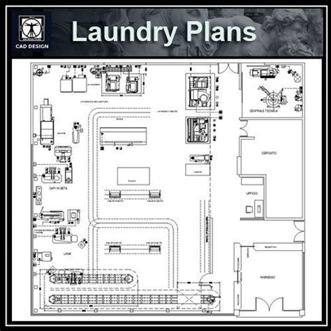 Laundry Plan Design 【download Autocad Blocksdrawingsdetails3dpsd