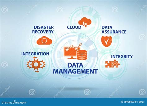 Data Management Concept Business Illustration Stock Illustration Illustration Of Customer