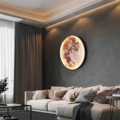 Applique Murale Led En Forme De Lune Ceilflow