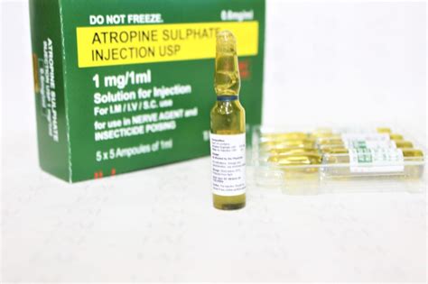 Atropine Sulphate Injection Usp 0 6 Mg Ml