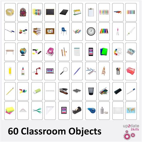 Classroom Objects In English Digital Flashcards Editable Powerpoint