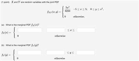 [solved] 1 point x and y are random variabl