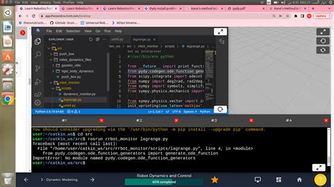 Unit3 Lagrange Equation Robot Dynamics And Control The Construct Ros Community