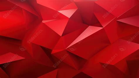 Vibrant Red Geometric Pattern With Modern Abstract Texture Powerpoint