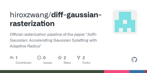 Github Hiroxzwangdiff Gaussian Rasterization Official Rasterization