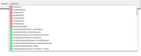 Missing Analysis Messenger Options Recording Visualizing And Persisting Data Geant4 Forum