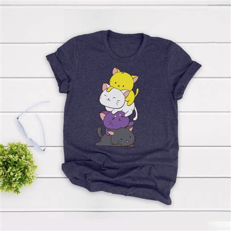 Cute Non Binary Shirt Aesthetic Harajuku Kawaii Clothing For Etsy