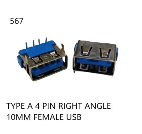 Type A Pin Right Angle Mm Female Usb Socket At Best Price In Delhi Madan Link Industries