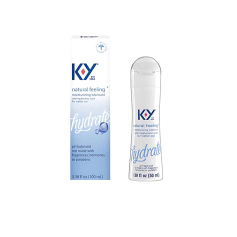 K Y Natural Feeling Water Based Personal Lubricant With Hyaluronic Acid