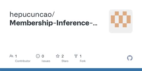 Github Hepucuncaomembership Inference Attack