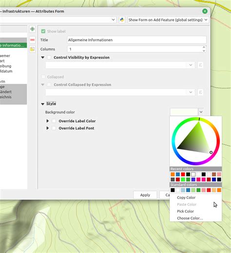 Remove Color From Widget Form In Qgis Geographic Information Systems Stack Exchange