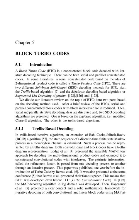 Pdf Block Turbo Codes