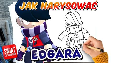 How To Draw Edgar From Brawl Stars Star Coloring Pages Brawl Drawings