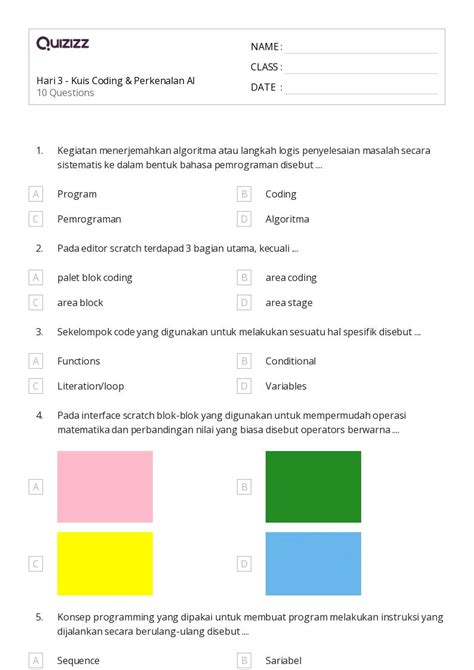 50 Lembar Kerja Urutan Operasi Untuk Tk Di Quizizz Gratis And Dapat Dicetak