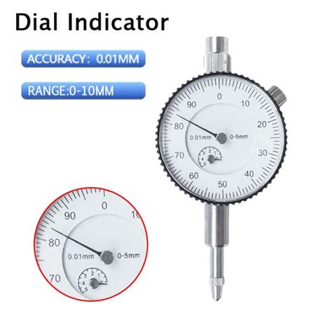 Precision 0 01mm Dial Indicator Gauge 0 10mm Meter Precise 0 01mm Resolution Indicator Gauge